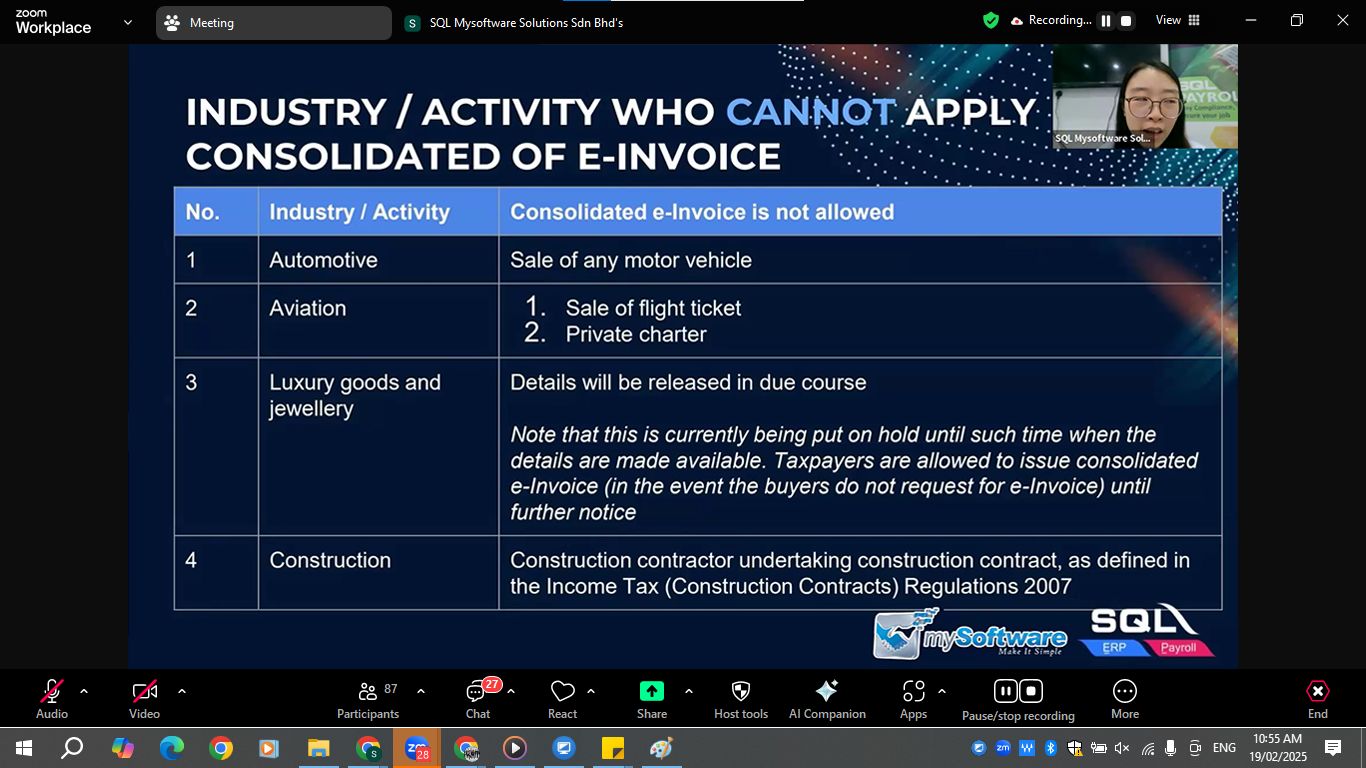 E-Invoice Webinar 19/02 - My Software Solutions